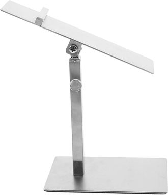 DOITOOL Verstellbarer Edelstahl Schuhdisplay Ständer für High Heels mit Rutschfester Basis Höhenverstellbar Freistehend Stabiler Schuhpräsentationsständer für