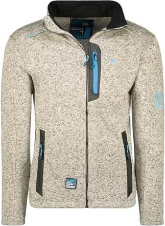Geographical Norway Trampoline Men Polaire Fine Homme Chaude Zip - Veste Automne Hiver Printemps Chaud Hommes - Longues Manches Pull Fourrure Doux Confort Outdoor (Gris_C