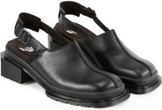 Dr. Martens Mules en cuir &agrave; bout carr&eacute; Maybole