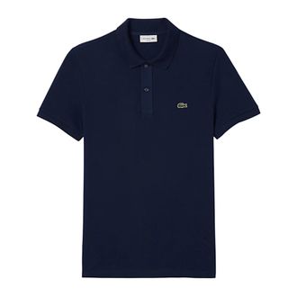 Lacoste Polo-Shirt aus Baumwolle mit Frontlogo - - Tops - Herren - Blau - 2XL