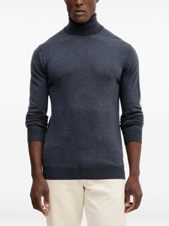 Guess Co pull &agrave; col roul&eacute; - Gris