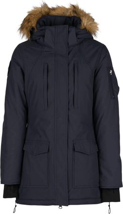 Horze Damen Reitjacke Brooke, Warmer Winter Reitmantel, Winddicht und wasserabweisend, Blau, 42