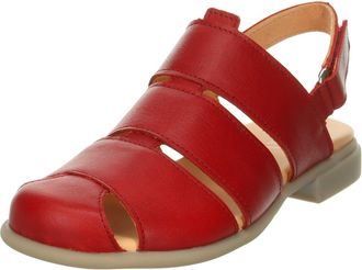 Think Damen KAMAA Lederfutter Sandale, Rosso 5000, 36 EU