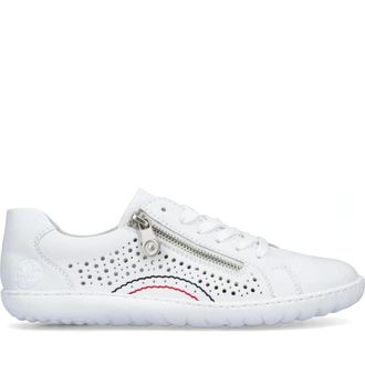 Rieker Wei&szlig;e Leder-Sneakers - - Shoes - Damen - Wei&szlig; - 39 EU