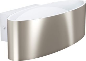 Eglo LED Wandlampe Maccacari, 1 flammige Wandleuchte, Minimalismus, Wandstrahler innen aus Aluminium, Stahl und Kunststoff, Wohnzimmerlampe, Flurlampe in N