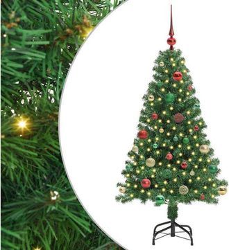 vidaXL K&uuml;nstlicher Weihnachtsbaum mit 150 LEDs mit St&auml;nder Gr&uuml;n 150 cm vidaXL