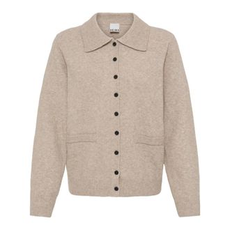 Ichi Strickjacke - - Knitwear - Damen - Beige - 2XL