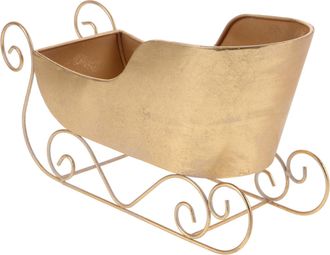 Garneck Weihnachtsschlitten Miniatur Ornament Aus Eisen Tischdekoration Festliche Weihnachtsatmosphäre Kompakt Stabil