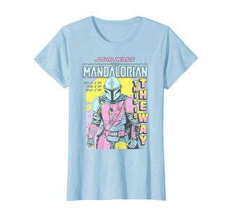 Star Wars The Mandalorian This Is The Way Neon Comic T-Shirt