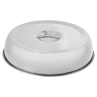 Hemobllo Edelstahl Steakabdeckung 24cm Rund Lebensmittelechte Grill und K&uuml;chenhaube Rostfrei Vielseitiger Schutzdeckel f&uuml;r Zuhause Restaurant und Grillger&auml;te