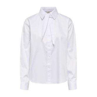 Jacqueline de Yong Jacqueline de Yong, Femme, Blouses et Chemises, Blanc, Taille: 42 FR Chemise Classique &agrave; Manches Longues en Coton