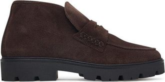 Tommy Hilfiger Stiefeletten Th Enamel Charm Loafer Boot FW0FW09680 Braun