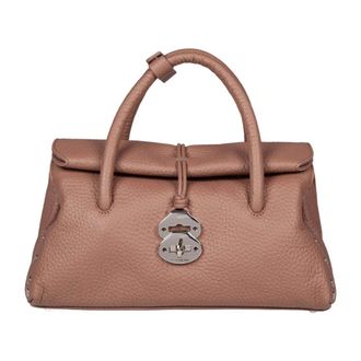 Zanellato Handtasche aus geh&auml;mmertem Leder - - Bags - Damen - Braun - ONE SIZE