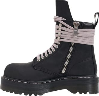 Rick Owens Femme, Chaussures, Noir, Taille: 39 EU Quad Sole Steel Toe Boot
