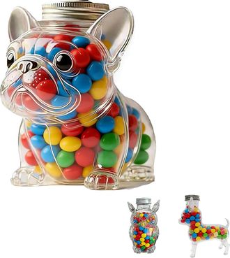 Generic S&uuml;&szlig;e Tiere S&uuml;&szlig;igkeiten Leckerli Glas Vorratsbeh&auml;lter Luftdicht, Tiere Form Keksdose mit Deckel, Feuchtigkeitsbest&auml;ndig Wiederverwendbare Bonbongl&auml;ser,