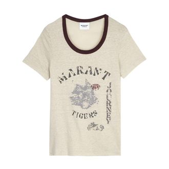 Isabel Marant Kiliann T-Shirt - - Tops - Damen - Beige - S