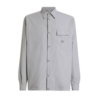 Dolce & Gabbana Technische Stoff Hemdjacke - - Shirts - Herren - Grau - L