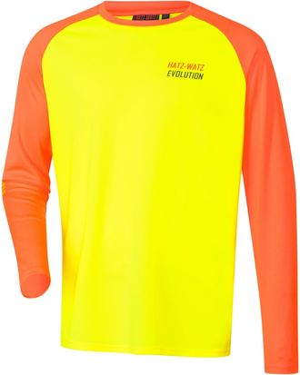 Parforce Funktions-Longsleeve Hatz-Watz Evolution Hivis Orange/Hivis Gelb, 4XL