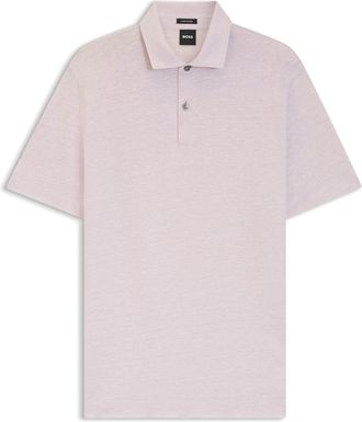 HUGO BOSS Softes Poloshirt aus Leinen und Baumwolle in