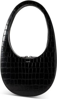 Coperni Sac &eacute;paule peau de crocodile Swipe en cuir