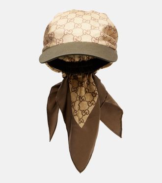 Gucci Baseballcap GG aus Seiden-Twill