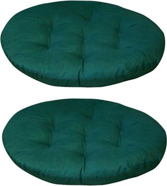 Generic 2er Set Waschbare Stuhlkissen Rund 37cm rutschfeste Weiches Stuhlauflage Indoor Ourdoor Bequeme Sitzkissen Bodenkissen Dicke Polsterung Dekokissen für