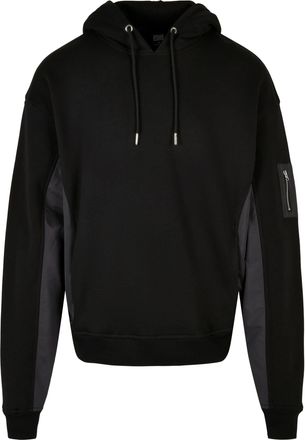 Urban Classics Herren Military Bomber Hoody Kapuzenpullover, Black, M