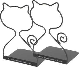 Angoily 2stücke Bücherstütze Aus Metall Handgefertigt Robust Und Langlebig Mit Polierter Oberfläche Stabil Für Bücher Dokumente Und Zeitschriften Geeignet Für