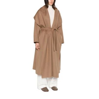 Max Mara Manteau ceintur&eacute; - Femme - Manteaux - Brun - Taille: 32 FR