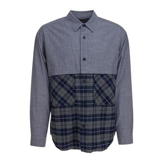 Comme Des Gar&ccedil;ons Patchwork Langarmhemd - - Shirts - Herren - Mehrfarbig - L