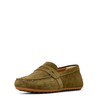 Ariat Womens Selene Driving Shoe in Dark Olive Suede, B Medium Width, Size 37.5, by Ariat