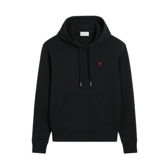 Ami Homme, Sweatshirts et sweats &agrave; capuche, Noir, Taille: L SweaT-shirt &agrave; Capuche De Coeur