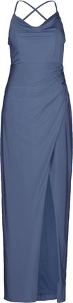 Vera Mont Damen Abendkleid figurbetont 34, Blue Stone
