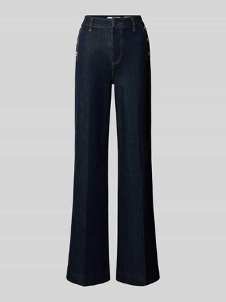 Guess High Waist Palazzo Jeans mit seitlichen Kn&ouml;pfen