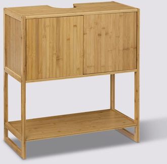 5five Simply Smart 5five Simply Smart - Meuble vasque 2 portes lab n modul bambou - 5five
