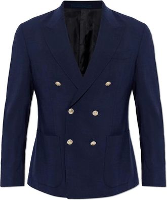 Eleventy Homme, Vestes, Bleu, Taille: XL Blazer crois&eacute;