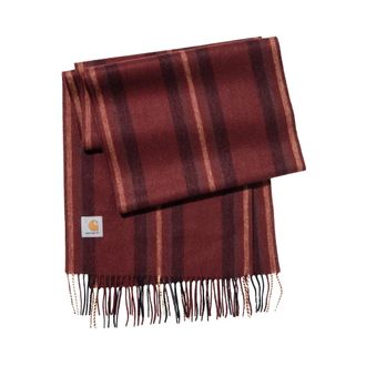 Carhartt Work in Progress Gestreifter Wollschal - - Accessories - Herren - Rot - ONE SIZE