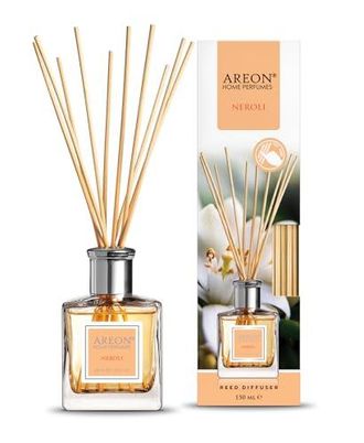 AREON Areon Reed Diffuser/Neroli / 150 ml / 1 Verpackung/Parfüm für zu Hause oder für Büro, langdauernde Aroma, Schilfsticksatz für Diffuser