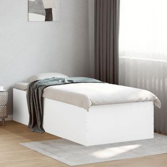 vidaXL Bettgestell Wei&szlig; 100x200 cm Holzwerkstoff Vidaxl