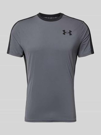 Under Armour T-Shirt mit geripptem Rundhalsausschnitt