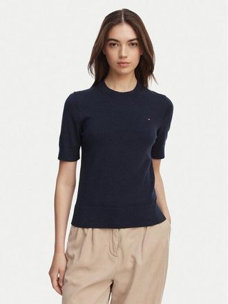 Tommy Hilfiger Pullover WW0WW49705 Dunkelblau Slim Fit