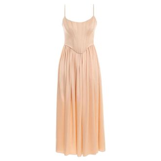 Zimmermann Seidenes Korsettkleid in Sand - - Dresses - Damen - Beige - S