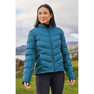 Mountain Warehouse Turbine Softshelljacke Wattiert f&uuml;r Damen (Petrol)
