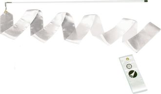 Sport-Thieme Gymnastikband mit Stab RSG | DTB- und Internationale Standard | Satinband, Fiberglas-Stab, Drehwirbel | 5 cm Bandbreite, 56 cm Stabl&auml;nge