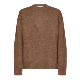 Roberto Collina Girocollo ML Comfort Fit - - Knitwear - Herren - Braun - 2XL