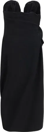 Magda Butrym Womens Black Wool Oves Aries Cocktail Dress