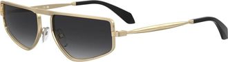 Moschino unisex, Accessoires, Jaune, Taille: 59 MM Squadrata Lunettes de soleil