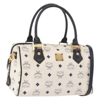 MCM Sac Boston Pre-owned - Femme - Pre-owned - Blanc - Taille: ONE Size