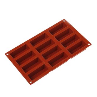 Silikomart AA8Backform Quader,12er-Form, Terracotta
