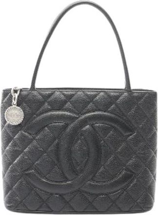 Chanel Sac cabas en cuir caviar Pre-owned - Femme - Pre-owned - Noir - Taille: ONE Size